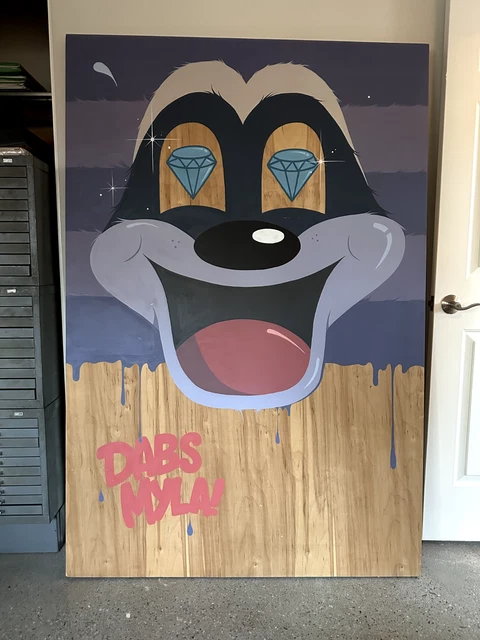 DABS MYLA ORIGINAL art graffiti painting HUGE wood DABSMYLA Beyond the ...