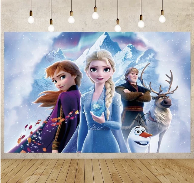 FROZEN BACKDROP BIRTHDAY Party Banner Home Studio Background - 5 x 3 FT ...