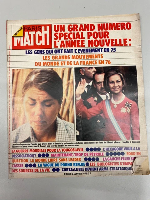 REVUE PARIS MATCH 1976 Rétrospective De L Année 1975 EUR 8,00 - PicClick FR