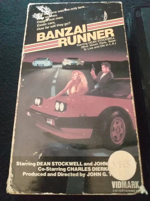 BANZAI RUNNER DEAN Stockwell John Sheperd VHS RARE 1987 VIDMARK bande ...