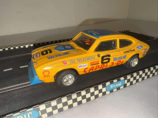 SCALEXTRIC C379 FORD Capri 3.0s. Valvoline STP #6 Vintage Slot Car ...