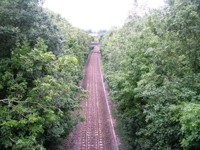 PHOTO 6X4 RAILWAY line from Sparkford Hill Taken from bridge on ...