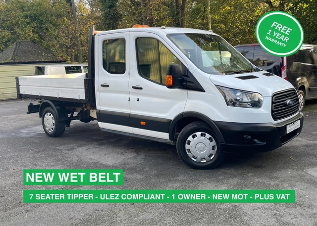 2018 FORD TRANSIT Tipper 2.0L 7 Seater Crew Cab - 86K Miles - 1 Owner ...