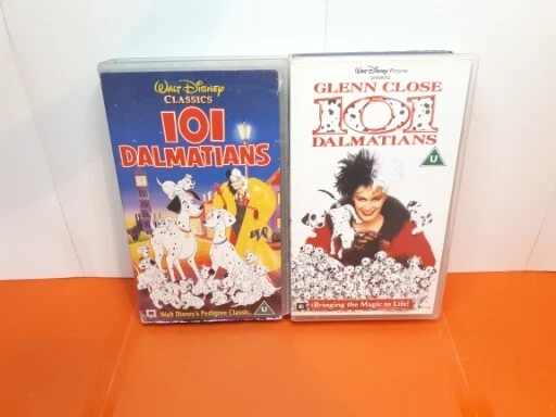WALT DISNEY 101 Dalmations VHS Video Bundle Animated & Live Action ...