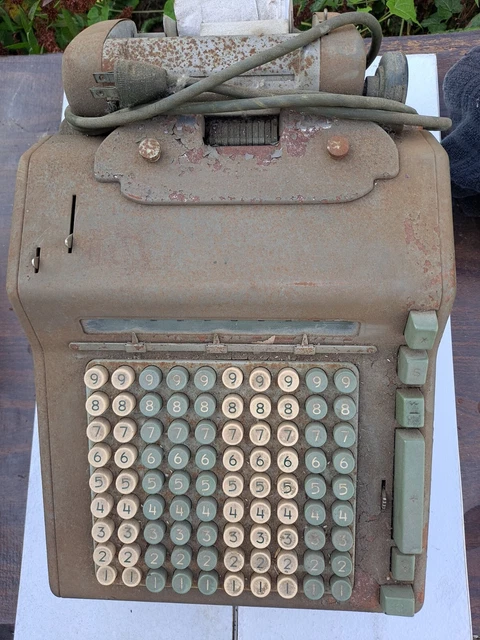 RARE VINTAGE NCR NATIONAL LIVE KEYBOARD ADDING MACHINE SERIES E 1950s ...