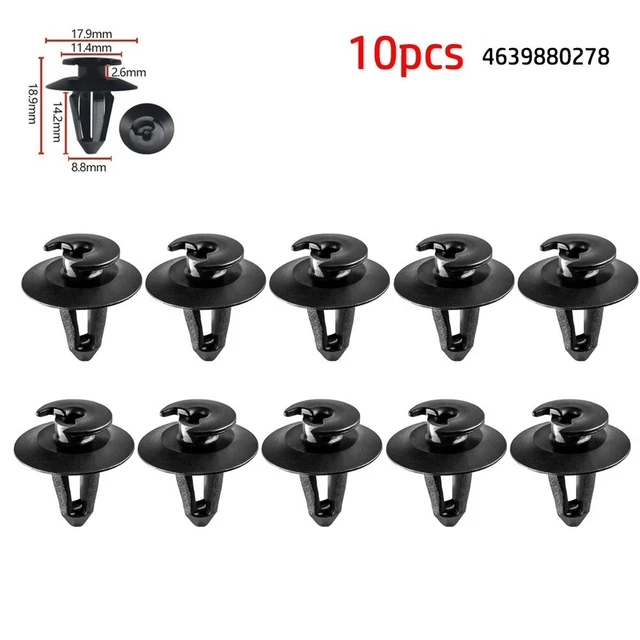 JEU DE 10 clips de fixation garniture panneau de porte arrière ...