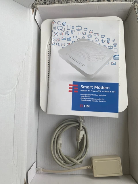 SMART MODEM TIM Wi-Fi Adsl Fibra Dual Band Telecom Autoinstalante EUR ...