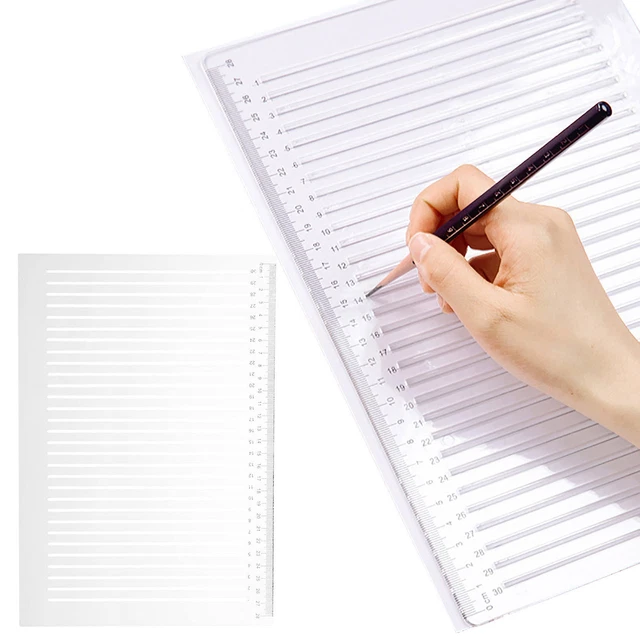 CALLIGRAPHY STENCIL AND Ruler Template 2 Piece Address and Envelope ...