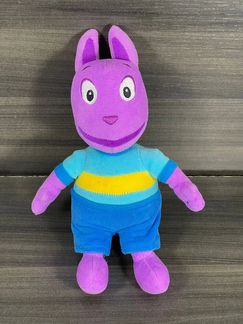 BACKYARDIGANS AUSTIN PURPLE Kangaroo TY Beanie Babies 9” Plush Toy 2006 ...
