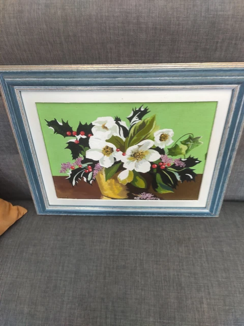 ANCIEN TABLEAU HUILE sur toile nature morte signé sommé EUR 16,00 - PicClick FR