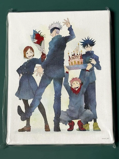 JUJUTSU KAISEN MAPPA Gojo Satoru compleanno tela artistica EUR 108,35 ...