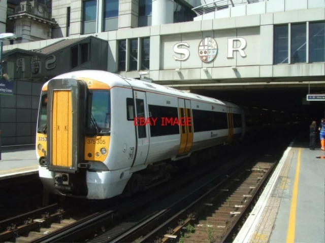PHOTO CLASS 375 Electrostar 3-Car Emu No 375 305 At Charing Cross 08/07 ...