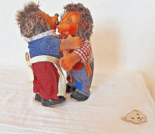 STEIFF MECKI 7627/17 und Micki 7628/17 auffälliges Äußeres 17cm süsses ...