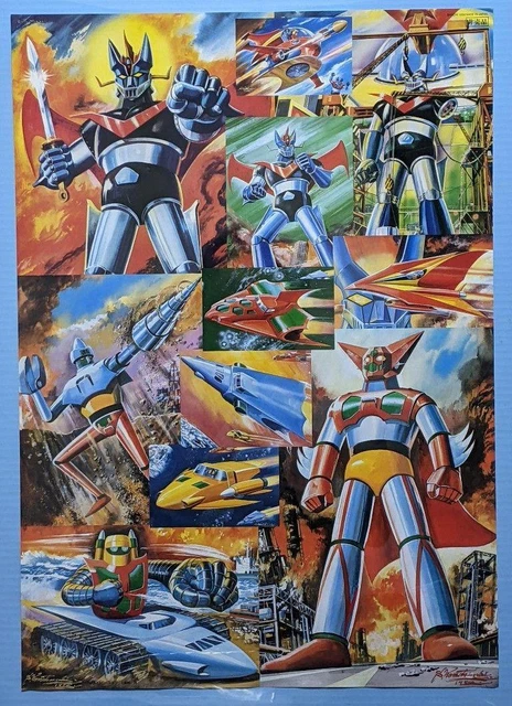 POSTER MISTO ANIME Mazinger Great Getter Robo Shigeru Komatsuzaki Non ...