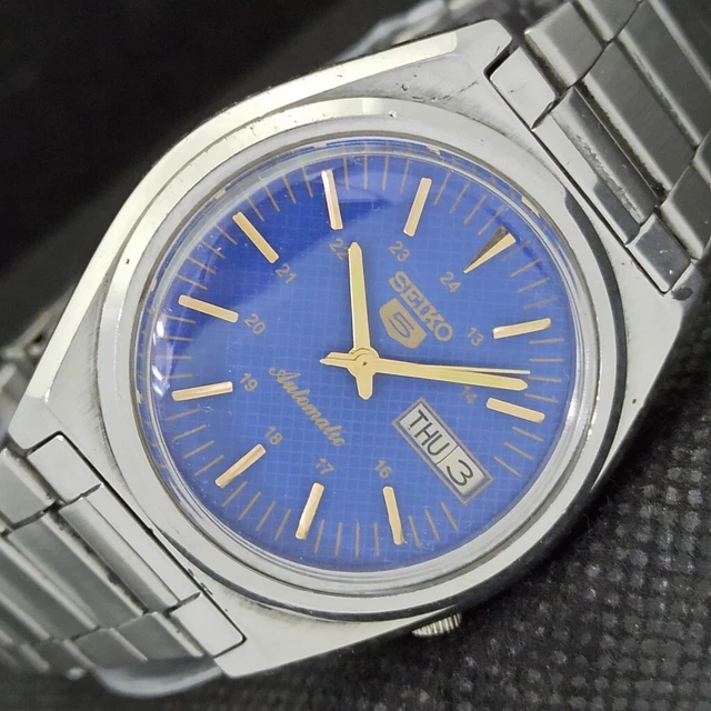 GENUINE VINTAGE SEIKO 5 AUTOMATIC JAPAN MENS DAY/DATE WATCH a 534m ...