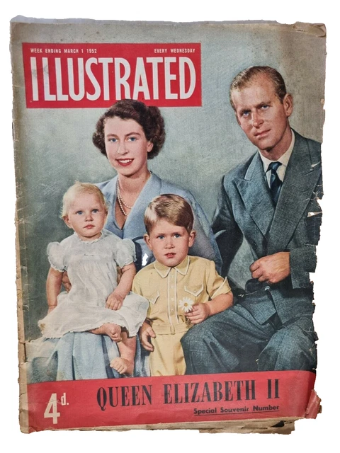 QUEEN ELIZABETH II - Illustrated Vintage Magazine Special 1st March ...