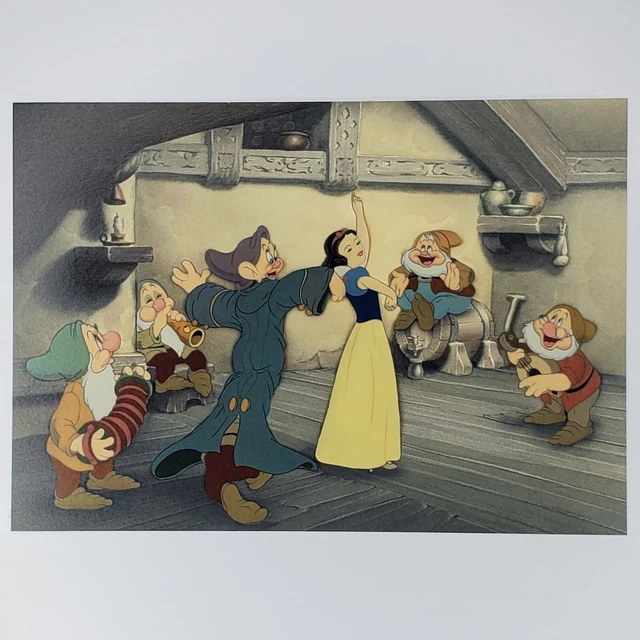 SNOW WHITE POSTCARD Walt Disney Animation Studios Background Japan £9. ...