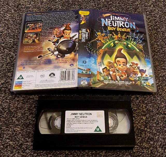 JIMMY NEUTRON BOY Genius Nickelodeon Big Box Ex Rental Pal Vhs Video ...