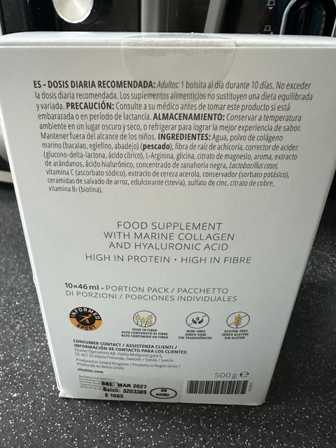 ZINZINO COLLAGEN BOOZT Hylauronic Acid Infusion 10 x Cherry Flavour ...