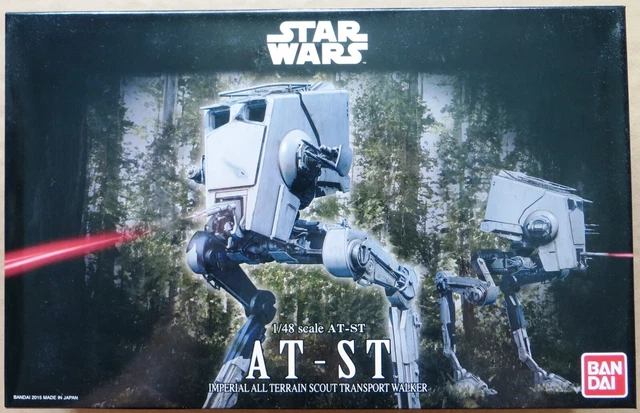 BANDAI AT-ST IMPERIAL Scout Walker 1/48 scale Plastic Model Kit Star ...