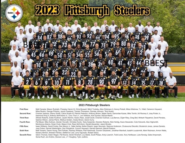 PITTSBURGH STEELERS 2023 90Th Nfl Season Official Color Team Photo Rare ...