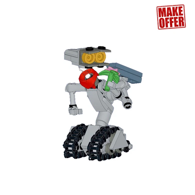 JOHNNY NUMBER 5 Model with Manipulator 91 Bricks Building Toys from ...