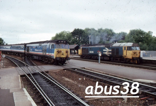 35MM ORIGINAL Railway Colour Slide of Class 50 50015/49 at Exeter ...