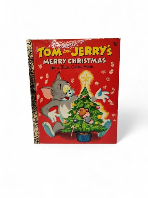 TOM AND JERRY'S Merry Christmas Little Golden Book Copyright 1954 Print ...