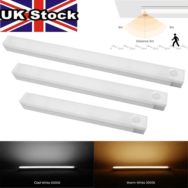 MOTION ACTIVATED NIGHT Light PIR Sensor USB Rechargeable Magnetic for ...