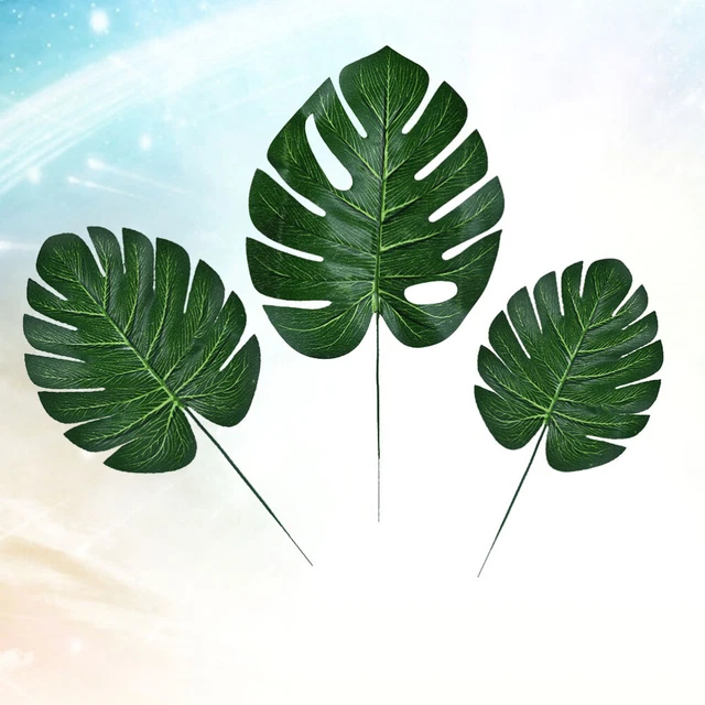36PCS FAKE LEAVES Fake Palm Tree Leaves Artificial Flowers Artificial ...