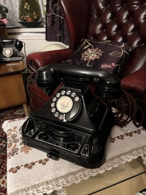 VINTAGE GPO 232 Bakelite Telephone On Bell Set 39A! Refurbished! Must ...