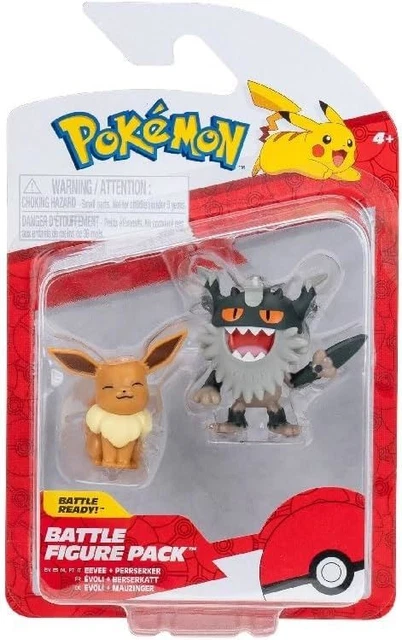 POKEMON - PACCHETTO Di Figure Da Battaglia - EEVEE PERSERKER Giocattolo ...