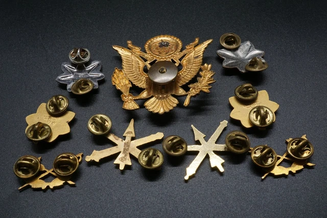 KOREAN - VIETNAM War Army Major, Lt. Colonel, ADA Officer Insignia Pins ...