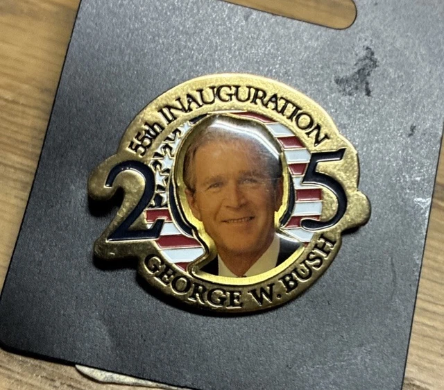 PRESIDENT GEORGE H.W. Bush Inaugaration Pin 2005 55th Inauguration $19. ...