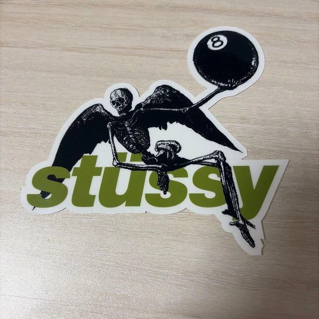 STUSSY SKULL EIGHTBALL Sticker Black/Red/Clear Promo Item £33.22 ...