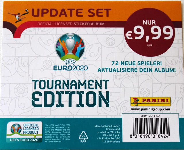 PANINI EM UEFA EURO 2020 TOURNAMENT EDITION - UPDATE SET 72 Update ...