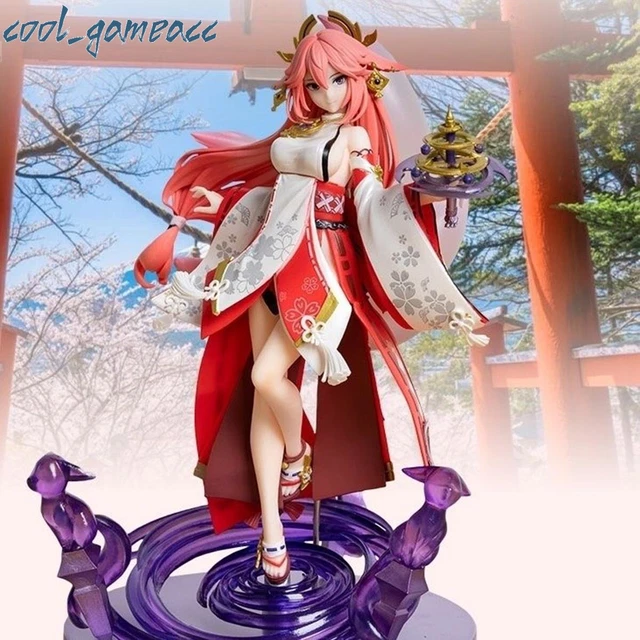 GENSHIN IMPACT YAE Miko Action Game Figure Cosplay Toy PVC Model ...