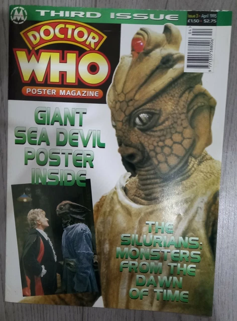 DOCTOR WHO POSTER Magazine Issue 3 April 1995 The Silurians £4.95 ...