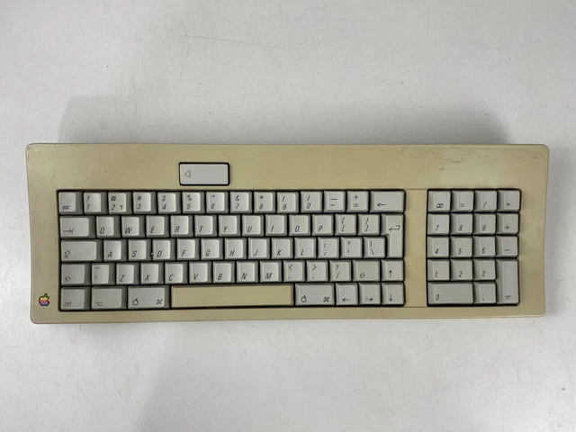VINTAGE APPLE MACINTOSH Keyboard ADB Desktop Bus M0118 ORANGE ALPS $99. ...