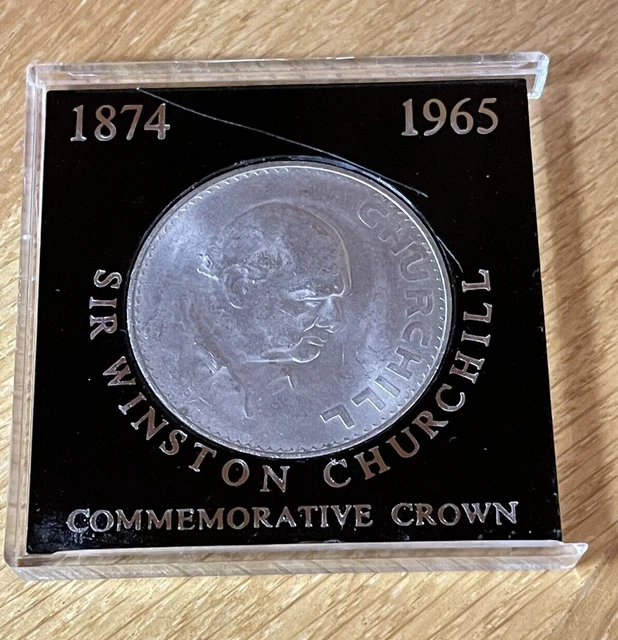 1874 -1965 SIR Winston Churchill Commemorative Crown Coin £16.13 ...