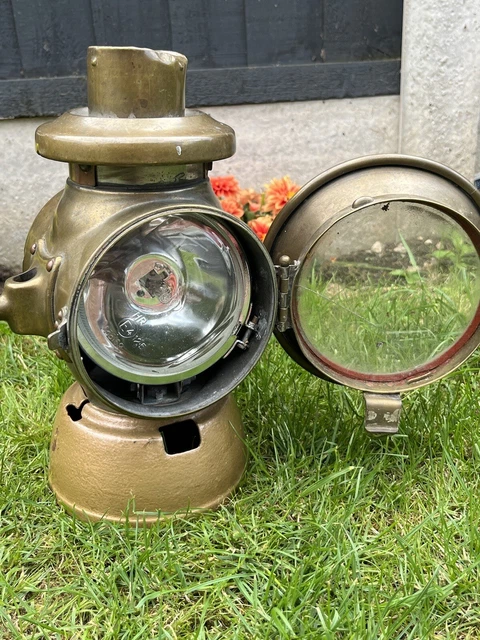 UPCYCLE LUCAS CARRIAGE Car Lamp ORIGINAL King of The Road No. 742 Brass ...