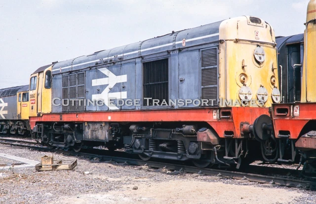ORIGINAL RAILWAY SLIDE: Class 20 Diesel 20023 in Depot 1989 D-369 £3.49 ...