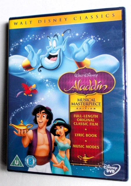 ALADDIN - WALT Disney (1992) Full Length Original Classic Film (DVD ...
