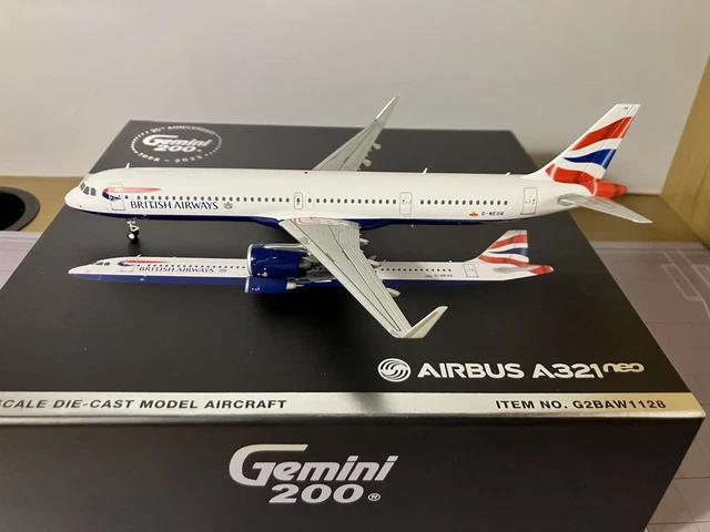 GEMINI 200, 1:200 , BRITISH AIRWAYS, AIRBUS A321neo, G-NEOR £70.00 - PicClick UK