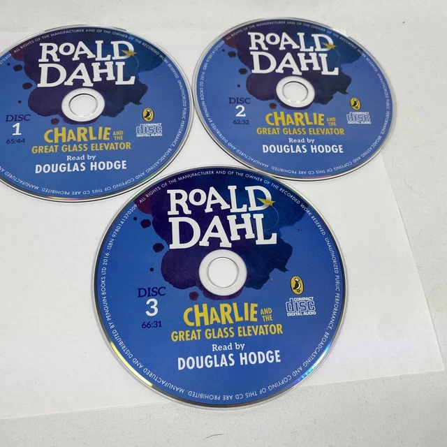 ROALD DAHL CHARLIE And The Great Glass Elevator Audio Book On Cd 3 ...