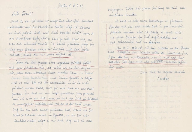 GÜNTHER MATTENKLOTT - Letter Waltraud Nicolas Signed Autograph 1926 $49 ...