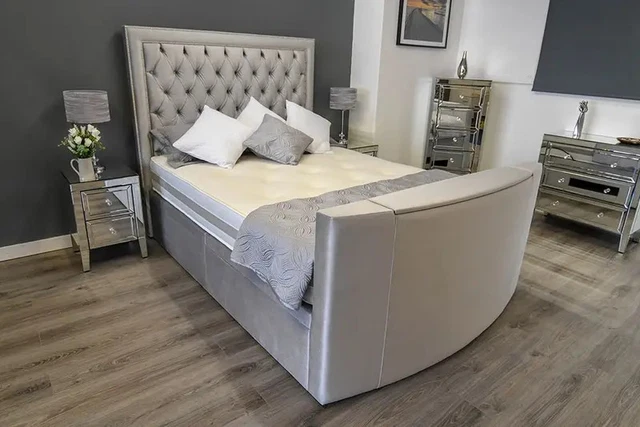 KING TV BED Ottoman Storage With Sleep Soul Bliss Mattress £1,300.00 ...