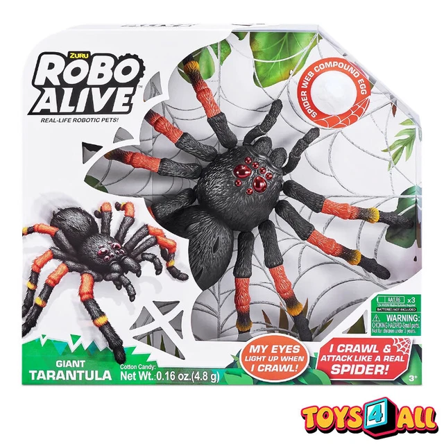ZURU ROBO ALIVE Giant Realistic Tarantula Spider Kids Children Robotic ...