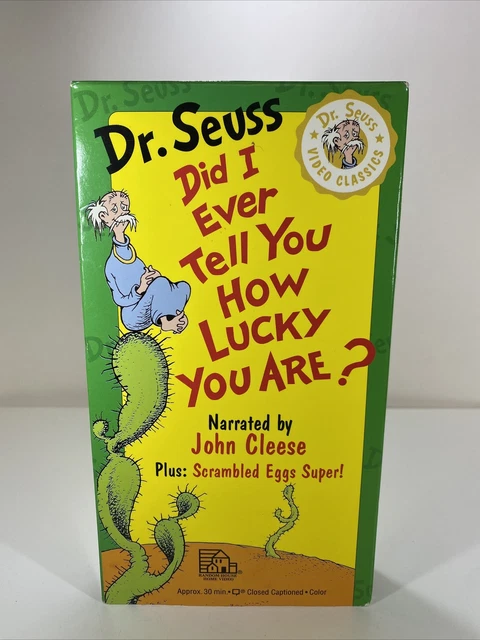 DR. SEUSS - Did I Ever Tell You How Lucky You Are? (VHS) £30.89 ...