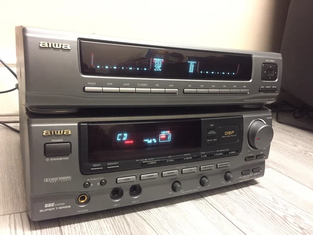 AIWA HI-FI STEREO SEPARATES STACK SYSTEM MX-Z9500 Amplifier GE-Z9500 ...